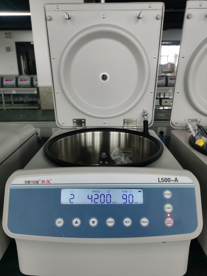 Laboratory L500-A 5000rpm Low Speed Centrifuge With Swing Rotor Angle Rotor